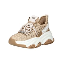 Sneaker Steve Madden "Steve Madden Sneaker Textil", Damen, Gr. 37, wei&szlig; (wei&szlig;, beige), Textil, Schuhe Sneaker