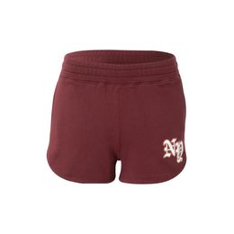 Hollister Shorts 'DARK ACADEMIA' Damen Gr&ouml;&szlig;e 42 bordeaux / wei&szlig;