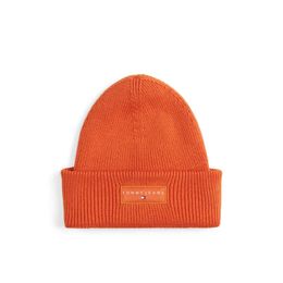 Tommy Jeans Beanie »TJM LINEAR« in Grobstrick, mit Umschlag Voyager Orange