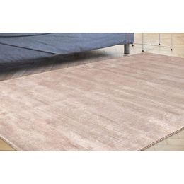 Padiro Teppich »Village 125« rechteckig 12 mm Höhe champagner Obermaterial: 100% Viskose B : 160 cm 1 Stk.