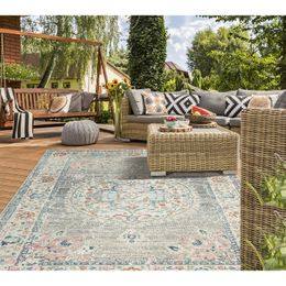 the carpet Teppich »Palma« rechteckig 4 mm Höhe Outdoor moderner robuster In und Outdoor Teppich Grau Obermaterial: 100% Polypropylen B : 160 cm...