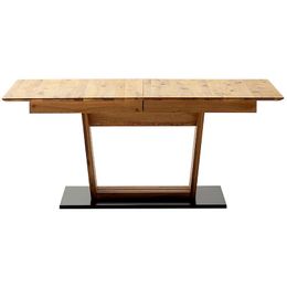 MCA furniture Esstisch &raquo;Morena S&auml;ulentisch Komfort Tisch&laquo; Synchronauszug, ausziehbar, Wildeiche, massiv, ge&ouml;lt, XXL Ast-/Balkeneiche in Wildeiche...