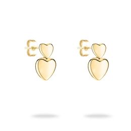 Tamaris Paar Ohrstecker »Schmuck Geschenk Edelstahl Ohrringe Bold Hearts Herz« gelbgoldfarben Elegante Ohrringe in Herzform