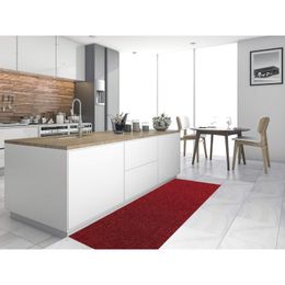 PRIMAFLOR-IDEEN IN TEXTIL K&uuml;chenl&auml;ufer &raquo;PICOLLO, Made in Belgium&laquo; rechteckig 8 mm H&ouml;he Nadelfilz, robust und pflegeleicht, rutschhemmend, K&uuml;che rot...