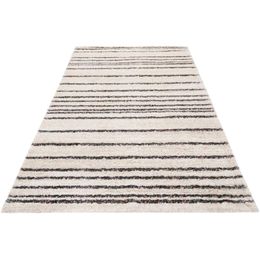 Esprit Hochflor-Teppich »Gesa ESP-80334« rechteckig 30 mm Höhe Shaggy, Langflor, Wohnzimmer weiß,creme Obermaterial: 100% Polyester B : 200 cm 1...