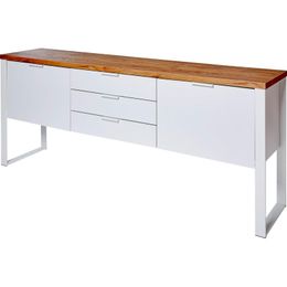 Jahnke Sideboard »LOOP« Breite ca. 180 cm Kerneiche/Weiß