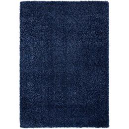 OCI DIE TEPPICHMARKE Hochflor-Teppich »Lobby Shaggy« rechteckig 52 mm Höhe Wohnzimmer jeans Obermaterial: 100% Polypropylen B : 240 cm 1 Stk.