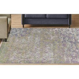Kayoom Teppich &raquo;Milan 325&laquo; rechteckig 5 mm H&ouml;he ca. 436.800 Points/qm, Kurzflorteppich, weiche Haptik, hochwertig gr&uuml;n Polypropylen
