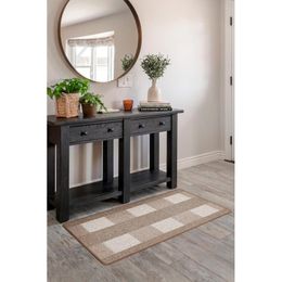 ANDIAMO L&auml;ufer &raquo;Dijon, Made in Netherlands&laquo; rechteckig 6 mm H&ouml;he Teppich-L&auml;ufer, modernes Design, ideal im Flur & Schlafzimmer braun Obermaterial:...