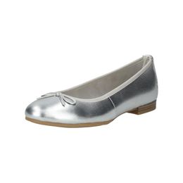 Tamaris Ballerina »Ballerinas Leder« Silber 36 36 Absatzform: Ballerinaabsatz