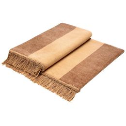 Biederlack Wohndecke »Salt & Pepper« mit Melange-Optik camel Obermaterial: 58% Baumwolle, 35% Polyacryl, 7% Polyester B/L: 150 cm x 200 cm
