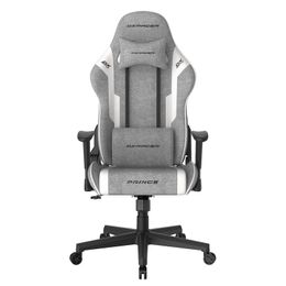 DXRacer Gaming-Stuhl »Prince Gaming Chair Regular L, Stoff, PVC, grau weiß« () grau weiß Empfohlene Größe: < 185 cm. Maximale Kapazität der...