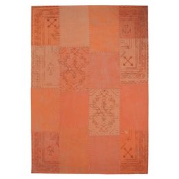 Kayoom Teppich &raquo;Lyrical 210&laquo; rechteckig 13 mm H&ouml;he Handgefertigt, hochwertig verarbeitetes Unikat im Antik-Design Multi / Orange Obermaterial: 100%...