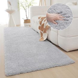 my home Hochflor-L&auml;ufer &raquo;Microfaser Teppich Magong, besonders weich, sehr feiner Flor&laquo; rechteckig 25 mm H&ouml;he uni Teppiche, Wohnzimmer, Schlafzimmer, 