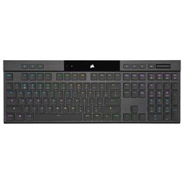 Corsair Gaming-Tastatur »K100 Air Wireless« () schwarz Nutzen Sie bis zu 50 Stunden kabellose Akkulaufzeit mit dynamischer...