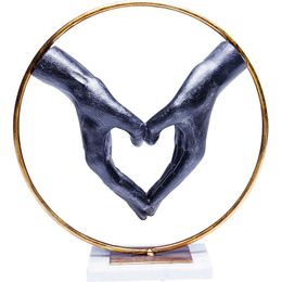 KARE DESIGN Dekoobjekt »Deko Objekt Elements Heart Hand 33cm« goldfarben