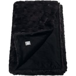 Musterring Wohndecke »Flurry« aus weichem Kunstfell, Kuscheldecke schwarz Obermaterial: 100% Polyester B/L: 130 cm x 170 cm