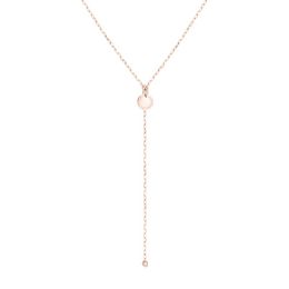 Liebeskind Berlin Y-Kette »Schmuck Geschenk Gold 375 Halskette Gold Collection« roségoldfarben Trendige Halskette