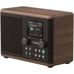 pure Digitalradio (DAB+) »Classic H4« (Bluetooth Digitalradio (DAB+) FM-Tuner UKW mit RDS 10 W) Schwarz/Walnuss 2,4” TFT-Farbdisplay