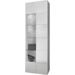 Inosign Vitrine »Dama Höhe 187 cm, Breite 60 cm, Stauraumvitrine mit 1 Tür, « Standvitrine - Front in 3D-Optik, viel Stauraum, verschiedene Farben...