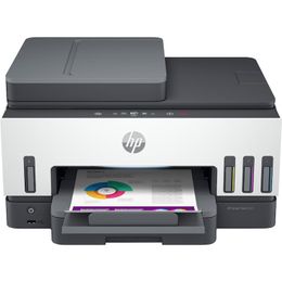 HP Multifunktionsdrucker »Smart Tank 7605« Ohne Patronen, kompromisslos und bis 3 Jahre Tinte im Lieferumfang. Grau/Weiß Beidseitiger Druck