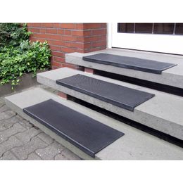 ANDIAMO Stufenmatte &raquo;Gummi&laquo; rechteckig 7 mm H&ouml;he Gummi-Stufenmatten, Treppen-Stufenmatten, 5 St&uuml;ck in einem Set schwarz Obermaterial: 100% Gummi B...