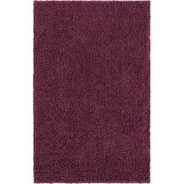 MyFlair Hochflor-Teppich &raquo;Shaggy Shag, LAGERR&Auml;UMUNG!&laquo; rechteckig 38 mm H&ouml;he gewebt, Uni Farben, ideal im Wohnzimmer & Schlafzimmer lila Polypropylen (PP)