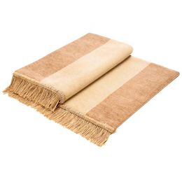 Biederlack Wohndecke »Salt & Pepper« mit Melange-Optik beige Obermaterial: 58% Baumwolle, 35% Polyacryl, 7% Polyester B/L: 150 cm x 200 cm