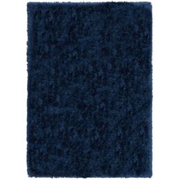 FLAIR RUGS Hochflor-Teppich &raquo;Pearl&laquo; rechteckig 70 mm H&ouml;he blau Kunstfaser