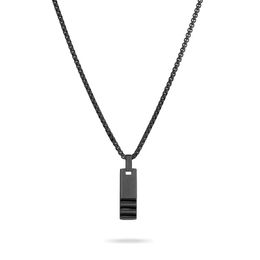 Fynch-Hatton Kette mit Anhänger »Schmuck Geschenk Edelstahl Halskette Classic Tag« schwarz Maskuline Halskette