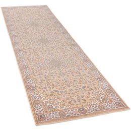 Theko Wollteppich &raquo;Dolna - 859&laquo; rechteckig 10 mm H&ouml;he Kurzflor, reine Wolle, Orient-Optik beige Schurwolle