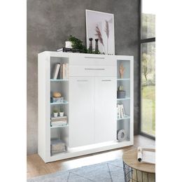 Places of Style Highboard »MERAN« Höhe ca. 139 cm Weiß Stilvoll. Modern. Zeitlos. – Wohnen mit Places of Style