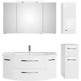 SAPHIR Badmöbel-Set »Serie 4010 4-teilig Keramik-Waschtisch mit LED-Spiegelschrank« Set, Badezimmer Set mit Unterschrank, Hängeschrank, inkl....
