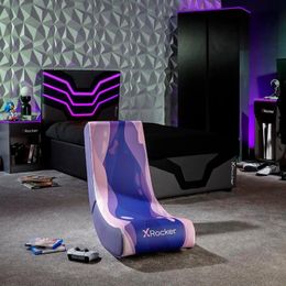 X ROCKER Gaming-Stuhl »Video Gaming Bodensessel« () pink/violett Hochwertiges Design, speziell entwickelt für den Einsatz im Kinderzimmer und zum...