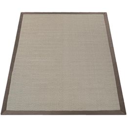 Paco Home Teppich »Sisala 270« rechteckig 4 mm Höhe Flachgewebe, gewebt, Sisal Optik, Bordüre, In- und Outdoor geeignet beige Obermaterial: 100%...