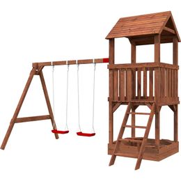 Palmako Spielturm »JESPER SET 2« BxTxH: 366x305x314 cm braun