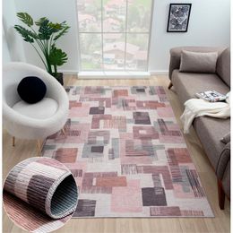 MyFlair M&Ouml;BEL & ACCESSOIRES Teppich &raquo;Arden, LAGERR&Auml;UMUNG!&laquo; rechteckig 10 mm H&ouml;he bedruckt, modernes Design, In- & Outdoor geeignet, waschbar...