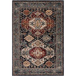 FLAIR RUGS Teppich &raquo;Gillingham&laquo; rechteckig 12 mm H&ouml;he Vintage Stil blau Kunstfaser