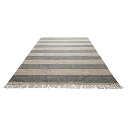 Teppich &raquo;Virgil&laquo; rechteckig 4 mm H&ouml;he Naturfaser Teppich aus 80% Jute 20% Baumwolle, mit Fransen, Wohnzimmer braun Jute
