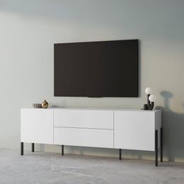Inosign Lowboard »Jukon, Breite 200 cm, moderne grifflose TV-Kommode, 2 Türen/2 Schubladen« TV-Schrank mit viel Stauraum, TV-Board,...
