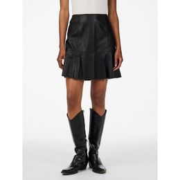 Y.A.S Lederrock »YASCOLLY MW NAPLON LEATHER SKIRT NOOS« Black XS (34) XS (34) Minirock von YAS