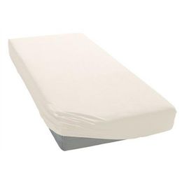 bellana Spannbettlaken »Jersey-Elasthan deluxe« für Standardmatratzen, Wasserbetten und Boxspringbetten creme Obermaterial: 95% Baumwolle, 5% Elasthan