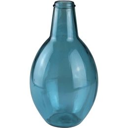 AM Design Bodenvase mundgelasen, Höhe 38 cm blau