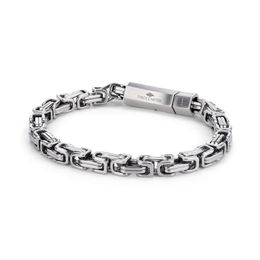 Fynch-Hatton K&ouml;nigsarmband &raquo;Schmuck Geschenk Edelstahl Armkette The King Chain&laquo; silberfarben 18,5 cm Modisches Fynch-Hatton Armband