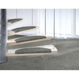 Dekowe Stufenmatte &raquo;Mara S2&laquo; halbrund 5 mm H&ouml;he 100% Sisal, gro&szlig;e Farbauswahl, selbstklebend, auch als Set 15 St&uuml;ck anthrazit Obermaterial: 100%...