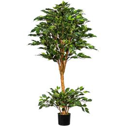 Creativ green Kunstbaum »Ficus Benjamini« grün Obermaterial: 70% Polyester, 30% Kunststoff