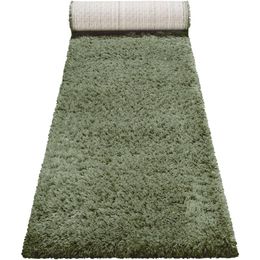 Esprit Hochflor-Teppich &raquo;YOGI ESP-096&laquo; rechteckig 50 mm H&ouml;he L&auml;ufer, flauschiger weicher Flor aus 100% recyceltem PET, Wohnzimmer gr&uuml;n Polyester