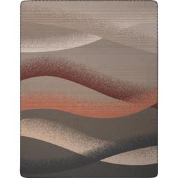 Biederlack Wohndecke »Wohndecke Desert Wave« im modernen Design braun Obermaterial: 58% Baumwolle, 35% Polyacryl, 7% Polyester B/L: 150 cm x 200 cm
