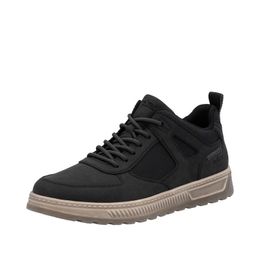 Rieker Sneaker Schnürschuh, Halbschuh, Outdoorschuh mit gepolstertem Schaftrand schwarz 41 41 Schnürer mit zusätzlichem Reißverschluss