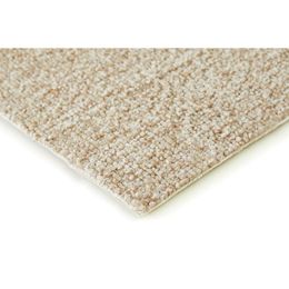 my home Teppichboden »Bruno, Schlinge« rechteckig 4 mm Höhe meliert, Breite 400, robust, rutschsicher, 100% recyceltes Polyester hellbeige...